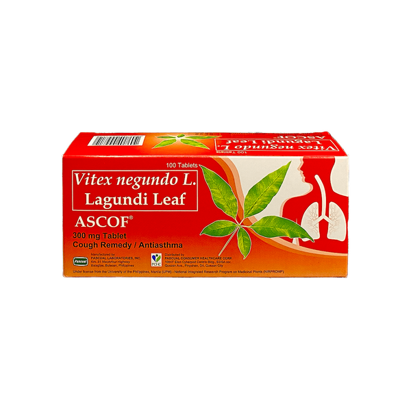ASCOF Vitex Negundo L. (Lagundi Leaf) 300mg Tablet 1's price in the ...